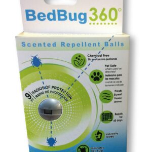 BedBug 360 - Bed Bugs Repellent Balls Trap, Safe for Bed, Travel, School, Camping, Made in USA - 3 Pack