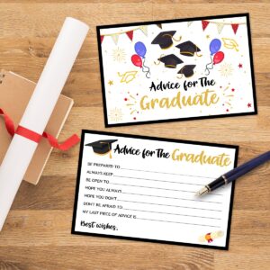 Yangmics Direct Graduation Advice Cards 2024-30 Pack – Graduation Party Supplies 2024 – Advice for The Graduate Graduation Party Favors Table Games Props