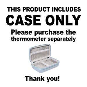 CaseSack Thermometer Case for Ear/Infrared Thermometer Like Braun ThermoScan 7, 7+, 5 IRT6500, 3; iProven, iHealth, MILDSIX, KDT, EasyEast, CandyCare, LAMIG, Hugum, GoodBaby, Famidoc, Anthsania