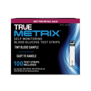 true metrix blood glucose test strips nfrs 100ct (100 test strips)