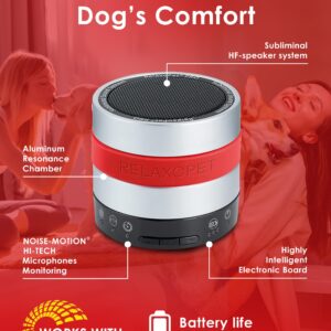 RelaxoPet Pro Dog Relaxation System - Calming for Dogs Relaxation Device with Noise Motion, LED Indicator, Pro Timer - Portable Sound Machine for Dogs for Thunderstorms, Fireworks, & Travelling