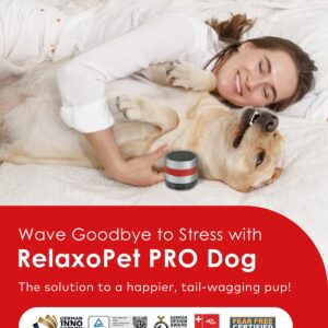 RelaxoPet Pro Dog Relaxation System - Calming for Dogs Relaxation Device with Noise Motion, LED Indicator, Pro Timer - Portable Sound Machine for Dogs for Thunderstorms, Fireworks, & Travelling