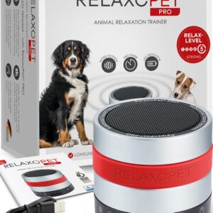 RelaxoPet Pro Dog Relaxation System - Calming for Dogs Relaxation Device with Noise Motion, LED Indicator, Pro Timer - Portable Sound Machine for Dogs for Thunderstorms, Fireworks, & Travelling