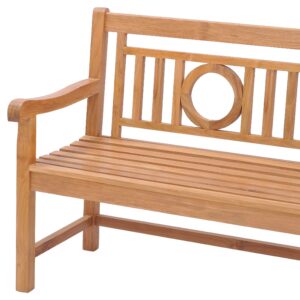 Teak Wood O Outdoor Patio Bench Extra Large, 8 Foot, Made from Solid A-Grade Teak Wood