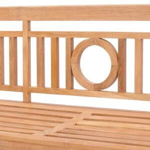 Teak Wood O Outdoor Patio Bench Extra Large, 8 Foot, Made from Solid A-Grade Teak Wood