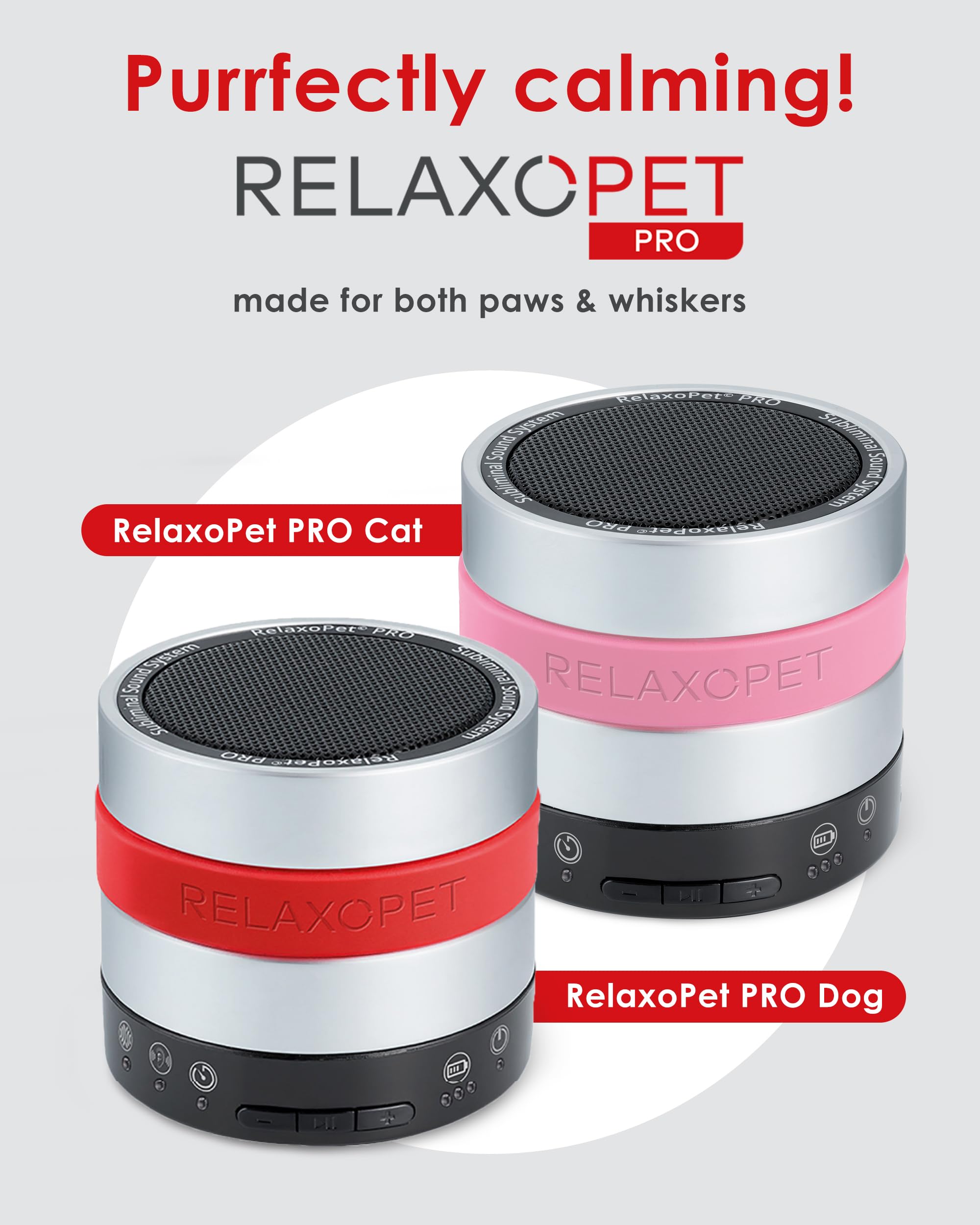 RelaxoPet Pro Dog Relaxation System - Calming for Dogs Relaxation Device with Noise Motion, LED Indicator, Pro Timer - Portable Sound Machine for Dogs for Thunderstorms, Fireworks, & Travelling