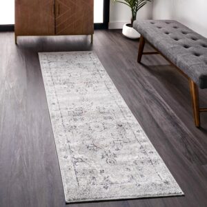 nuloom gena medallion 13x15 area rug for living room bedroom dining room kitchen, light grey/ivory