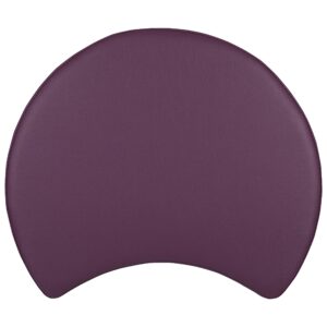 Flash Furniture Nicholas Soft Seating Flexible Moon for Classrooms and Common Spaces - 18" Seat Height (Purple)