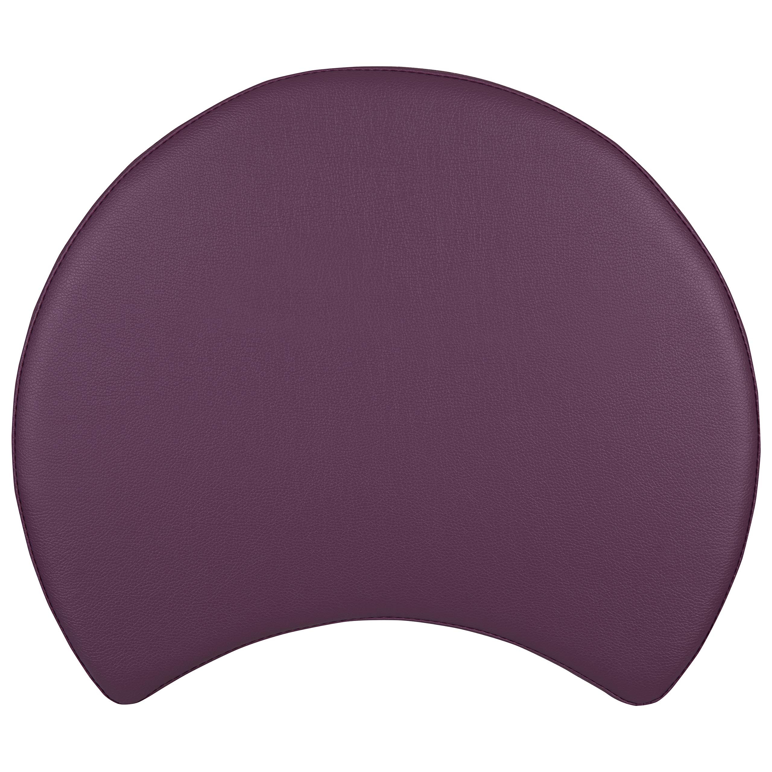 Flash Furniture Nicholas Soft Seating Flexible Moon for Classrooms and Common Spaces - 18" Seat Height (Purple)