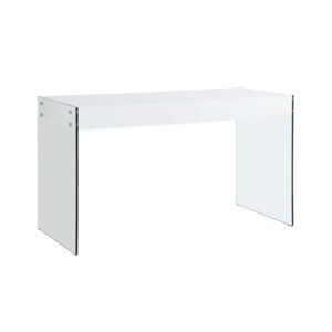 Milan Contemporary Desk, Gloss White