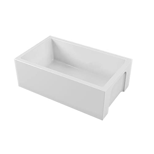 Vintage Tub & Bath 30 X 18 Fireclay Reversible Apron Farmhouse Sink - Matte White