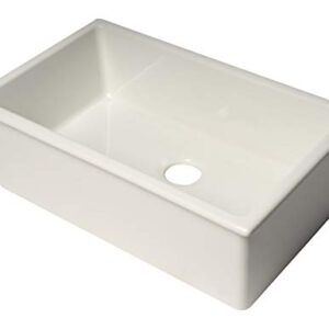 Alfi brand AB3018UD-W Kitchen Sink, White, 29.88"L x 18.13"W x 10"H