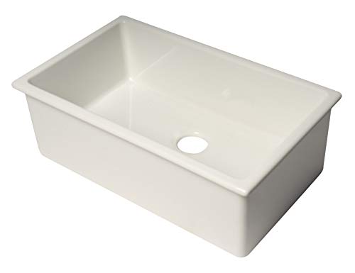 Alfi brand AB3018UD-W Kitchen Sink, White, 29.88"L x 18.13"W x 10"H