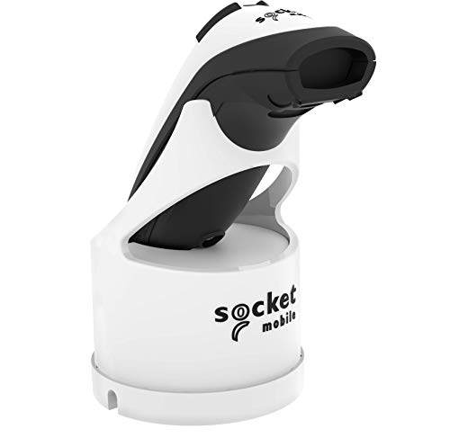 Socket Mobile DuraScan® D740, Universal Barcode Scanner, v20, White & White Chg Dock