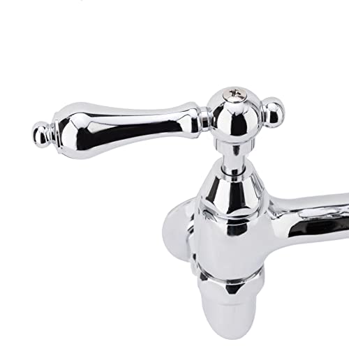 Vintage Tub & Bath Wall Mounted Bridge Kitchen Faucet - Metal Cross Handles