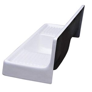 Vintage Tub & Bath 60 Inch Cambridge Farmhouse Drainboard Sink - 8 Inch Faucet Drillings - White