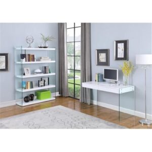 Milan Contemporary Desk, Gloss White