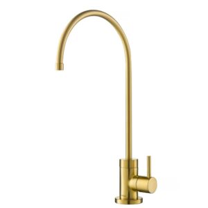 kraus purita 100% lead-free kitchen water filter faucet in brushed brass, ff-100bb