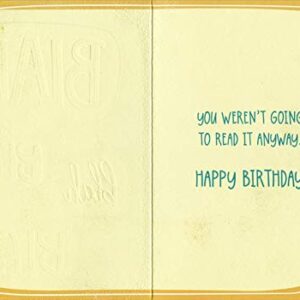 Designer Greetings Blah Blah Blah Blah Talk Bubbles Funny/Humorous Birthday Card