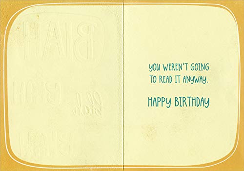 Designer Greetings Blah Blah Blah Blah Talk Bubbles Funny/Humorous Birthday Card