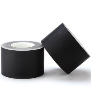 LLPT Aluminum Black Foil Tape Matt None Reflective Heavy Duty 3.94 Mil 2 Inch x 33 Feet High Thermal Conductive Adhesive Hot Cold Air Duct Tape for Metal Repair Pipe(NC233)