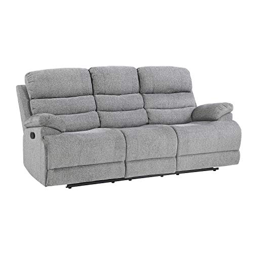 Lexicon Betong Double Reclining Sofa, Smoke Grey