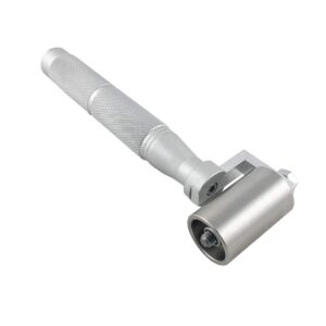 qwork 1.5" stainless steel home wallpaper seam roller wall paper construction tool seam flat roller paint tool