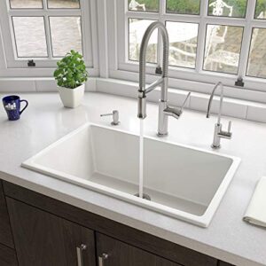 alfi brand ab3018ud-w kitchen sink, white, 29.88"l x 18.13"w x 10"h