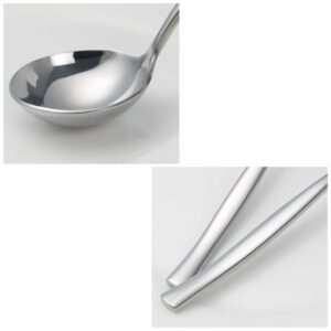 Qskely 3-Piece Stainless Steel Soup Ladle Spoon, Gravy Ladle Spoon