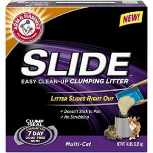 slide mulitcat clumping cat litter