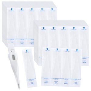 200pcs disposable probe covers for digital thermometers universal thermometers sleeves for accurate sanitary oral ear underarm recta thermometer reading