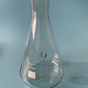 DONLAB CCC-2000 Borosilicate Glass 2000ml/2L Baffle Flask,Eelenmeyer Flask with Baffles