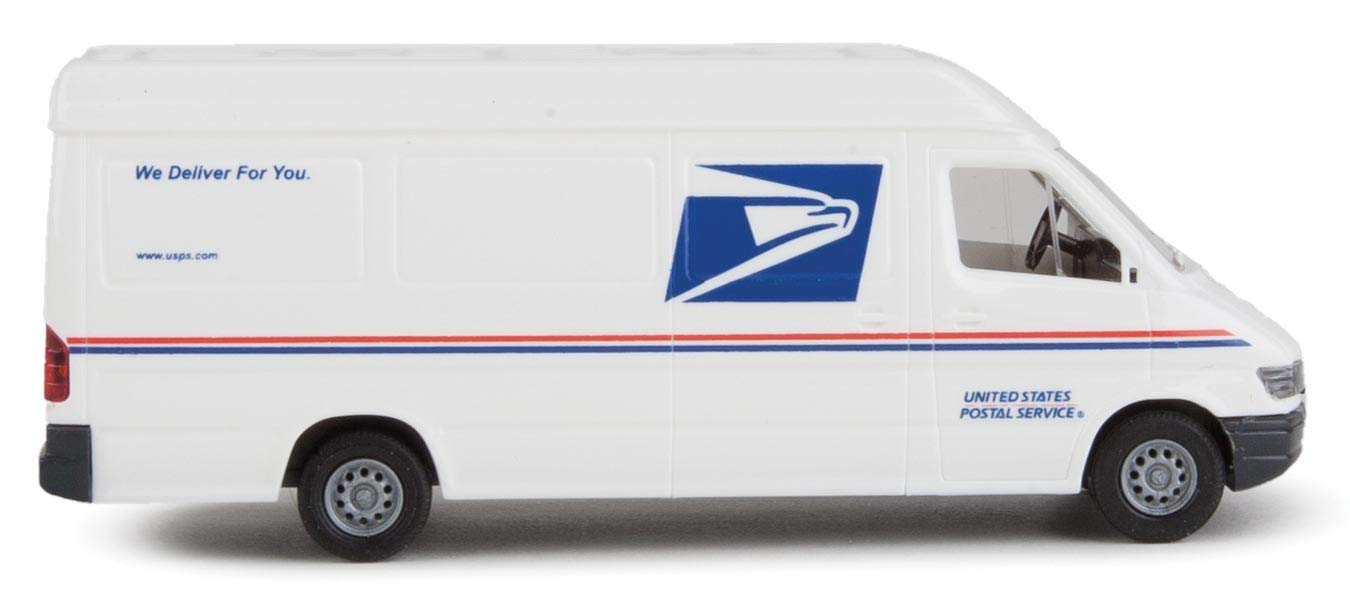 Walthers SceneMaster United States Postal Service Delivery Van, HO Scale, 1 Count (Pack of 1), Black