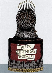 designer greetings throne of swords funny/humorous birthday card