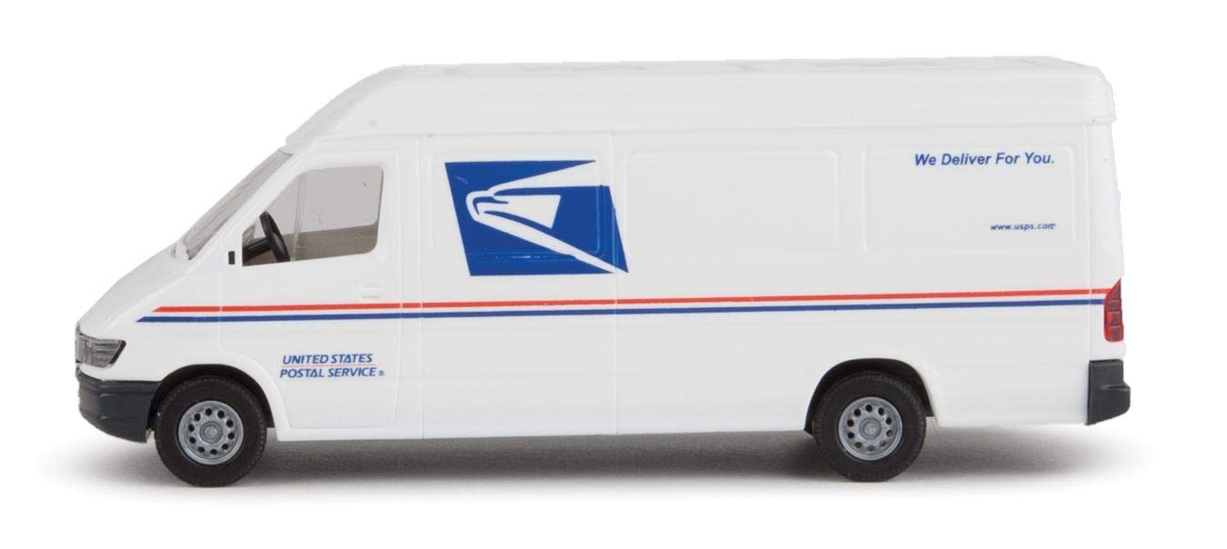 Walthers SceneMaster United States Postal Service Delivery Van, HO Scale, 1 Count (Pack of 1), Black