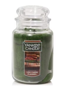 yankee candle log cabin flannel large classic jar candle