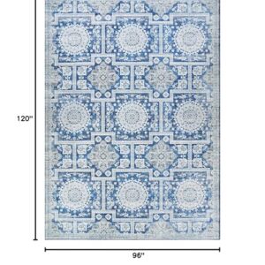 Couristan Pasha Sari Area Rug, 8' x 10', Sapphire Blue