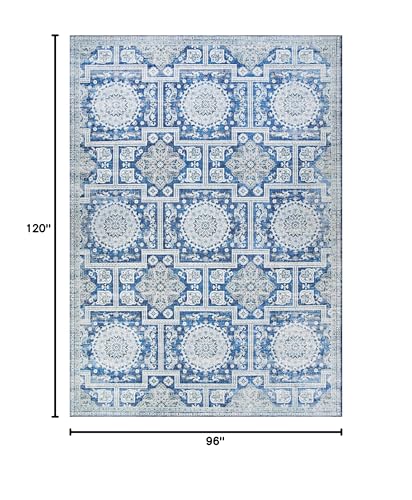 Couristan Pasha Sari Area Rug, 8' x 10', Sapphire Blue