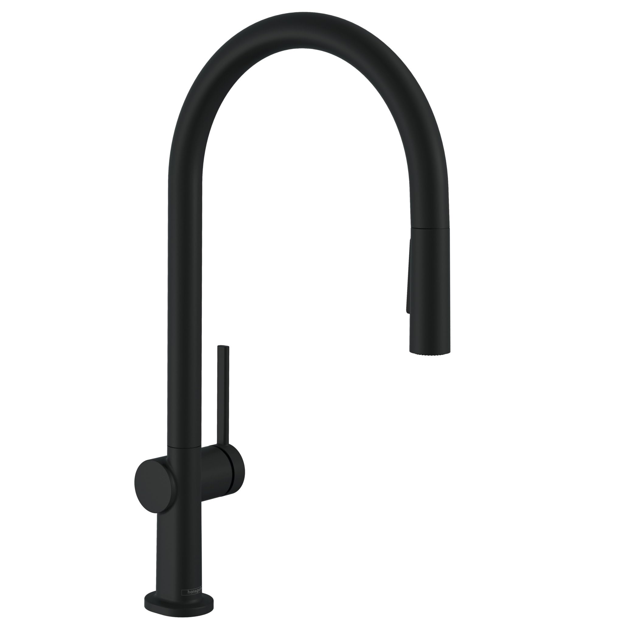 hansgrohe Talis N Black High Arc Kitchen Faucet, Kitchen Faucets with Pull Down Sprayer, Faucet for Kitchen Sink, Magnetic Docking Spray Head, Matte Black 72800671