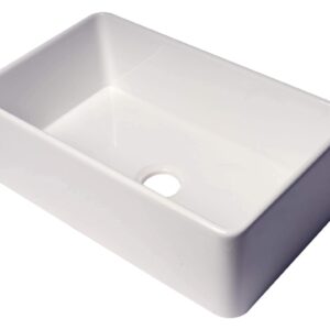 ALFI brand ABF3018-W Kitchen Sink, 30"L x 18"W x 10"H, White