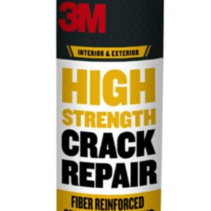 3M High Strength Crack Repair, 10 oz, Wall Crack Repair, Caulk Tube, Ideal for Repairing Large Holes, Cracks & Damaged Surfaces in Drywall, Plaster, Stucco, Concrete & Wood (CR-10-CLK)