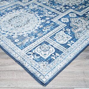 Couristan Pasha Sari Area Rug, 8' x 10', Sapphire Blue