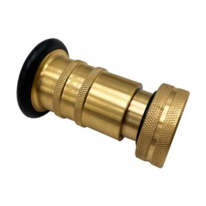 safby fire hose nozzle brass fire equipment spray jet fog (1" npt/npsh)