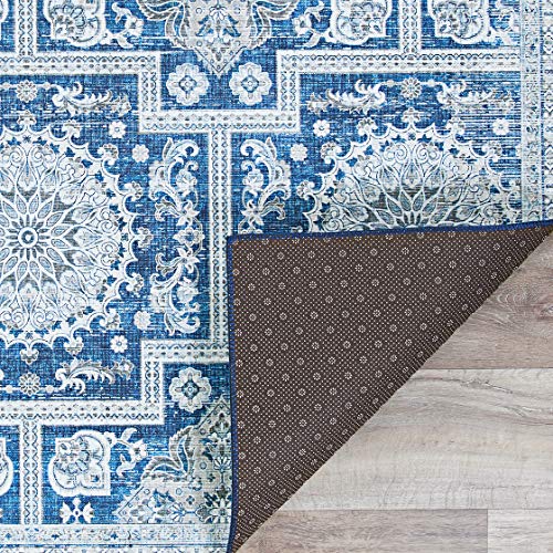 Couristan Pasha Sari Area Rug, 8' x 10', Sapphire Blue