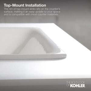 KOHLER Verticyl Rectangle under-mount bathroom sink