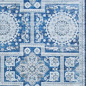 Couristan Pasha Sari Area Rug, 8' x 10', Sapphire Blue