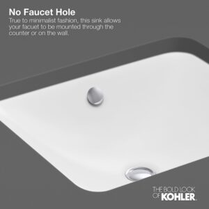 KOHLER Verticyl Rectangle under-mount bathroom sink