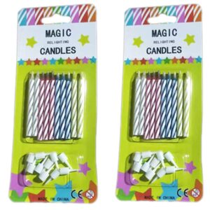 20pcs magic trick relighting candles kids brthday cake candle party novelty joke color random