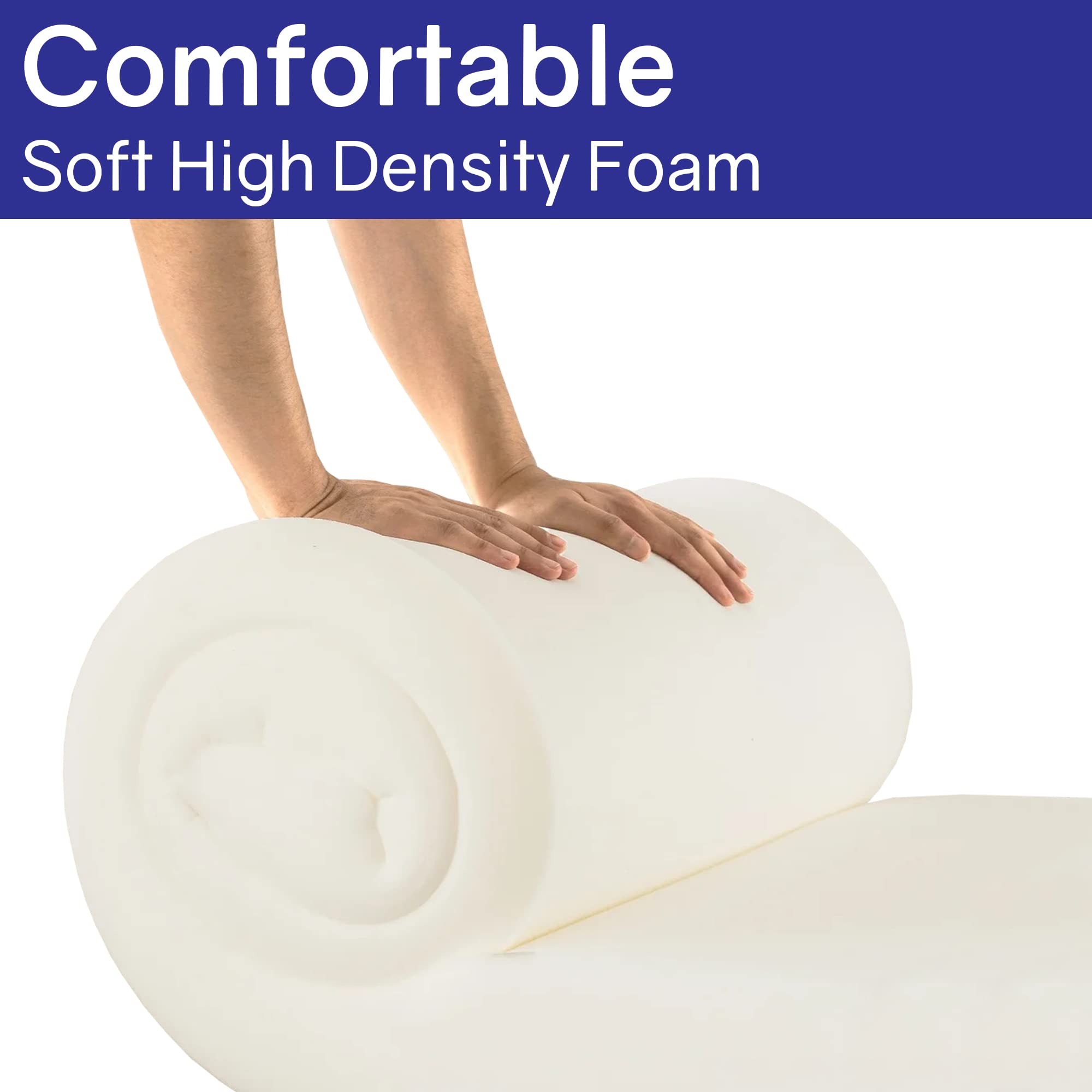 Nutan 59" x 78" x 5" High Density Foam, Cushion