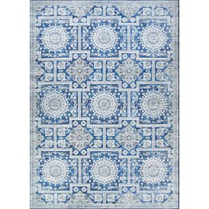 couristan pasha sari area rug, 8' x 10', sapphire blue